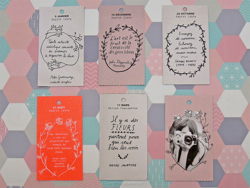 Customiser un carnet avec du papier et des étiquettes {DIY} - Purple Jumble