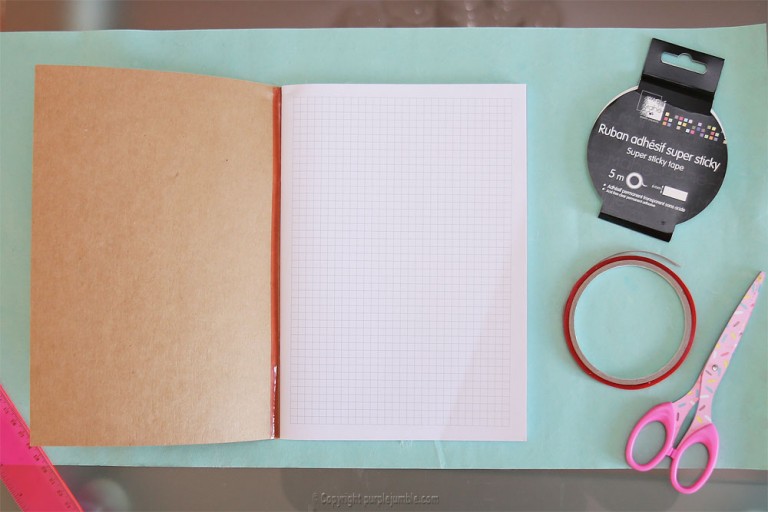 Carnet customisé au style printanier {DIY} - Purple Jumble