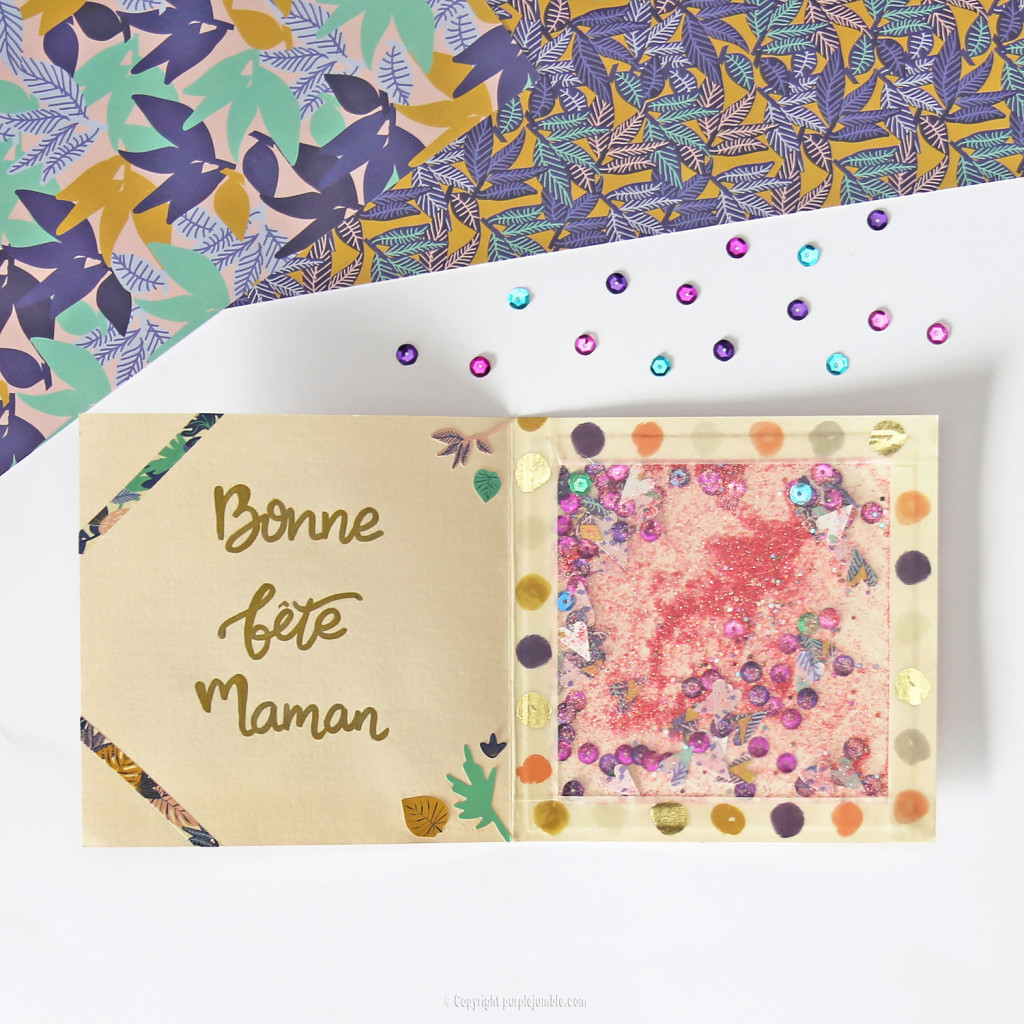 Fabriquer une carte pour la fête des mères {DIY} - Purple Jumble
