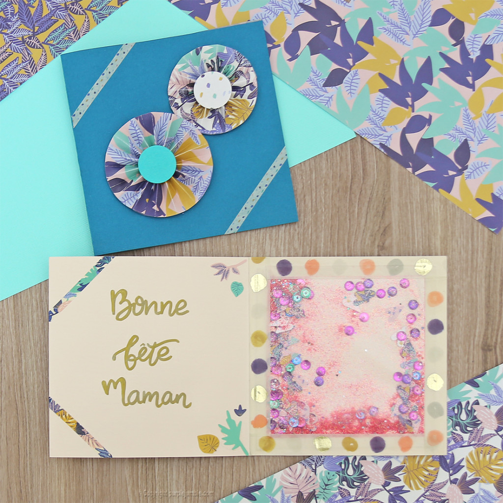 Fabriquer une carte pour la fête des mères {DIY} - Purple Jumble